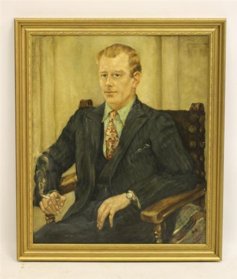 Kenneth Green | Portrait of the artist Colum R Gore-Booth (1942 ...