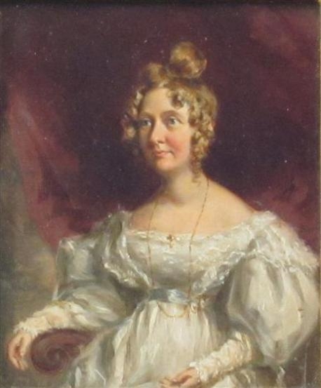 British School, 19th Century | Portrait of a lady believed to be ...