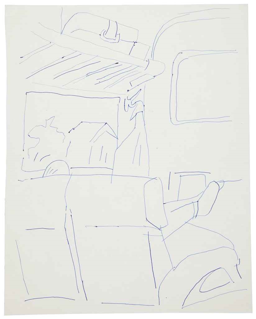 Andy Warhol | Train Interior (1956) | MutualArt