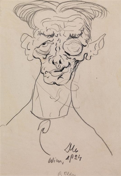Benedikt F. Dolbin | KARIKATUR VON RUDOLF OLDEN (1924) | MutualArt