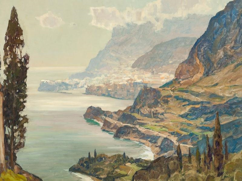 Erich Mercker | The Coastline of Monte Carlo (1930s) | MutualArt