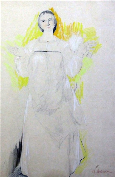 Philip Malyavin | Portrait of a woman in prayer | MutualArt