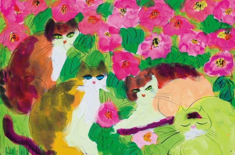 Walasse Ting | Cat Series I | MutualArt