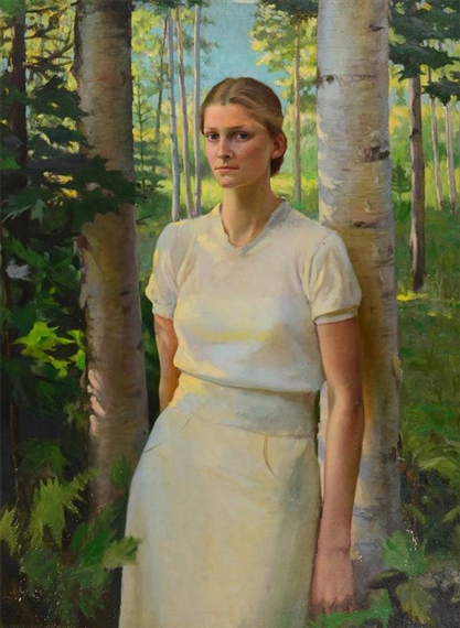 Elmer Wesley Greene | Portrait of a Lady | MutualArt