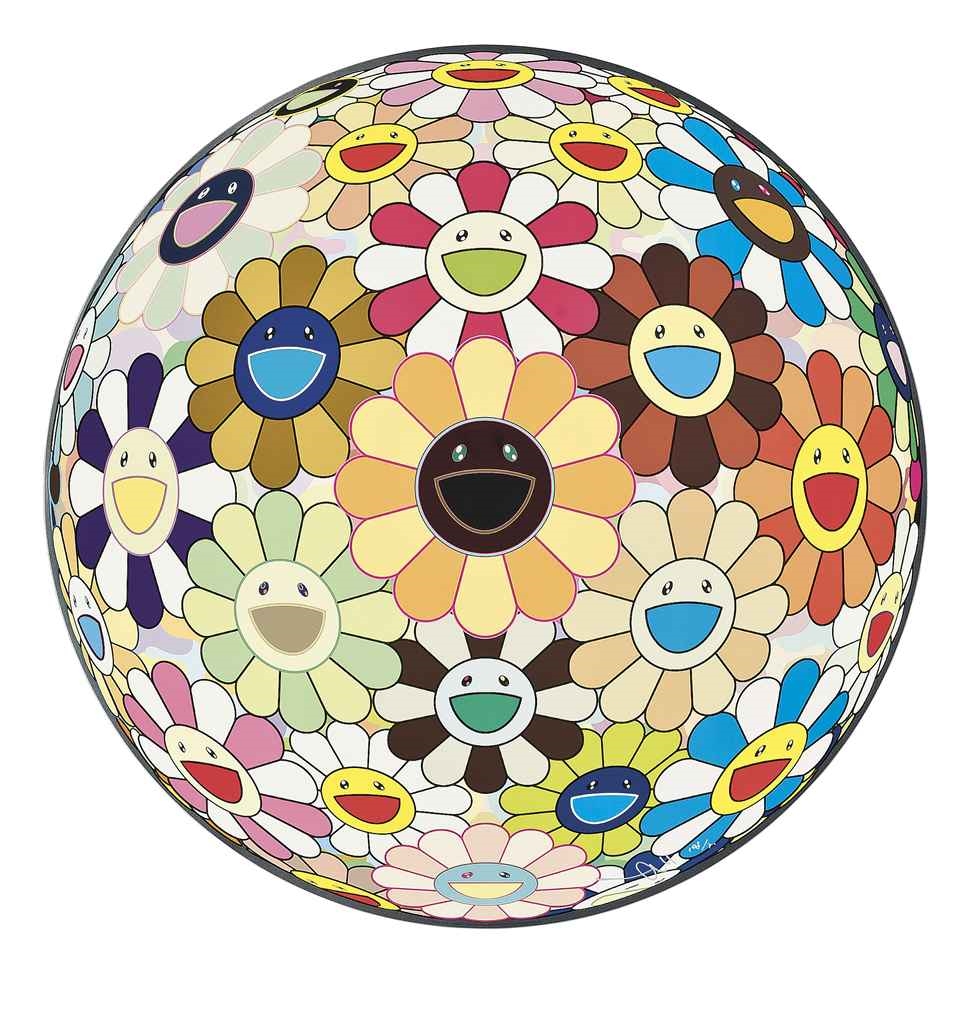 Takashi Murakami | Flower Ball (3-D) Sunflower; Flower Ball (3-D ...