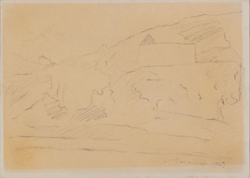 Giorgio Morandi | Landscape (1943) | MutualArt