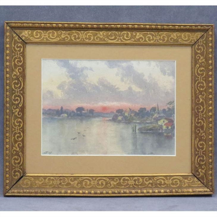 Edward Harding | Coastal Village | MutualArt