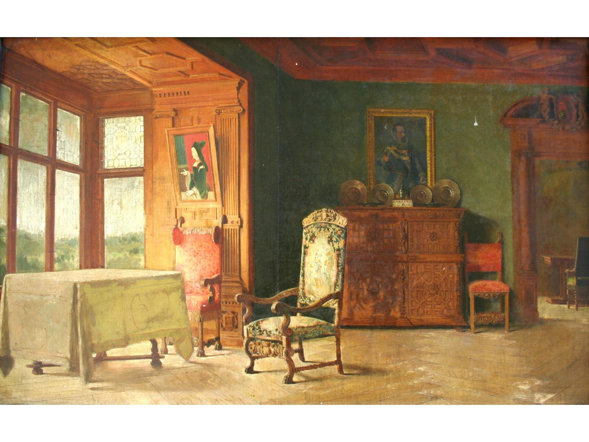 Karl Priebe | A 17th CENTURY INTERIOR | MutualArt