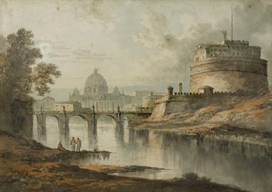 John Glover | Castle San Angelo Rome | MutualArt