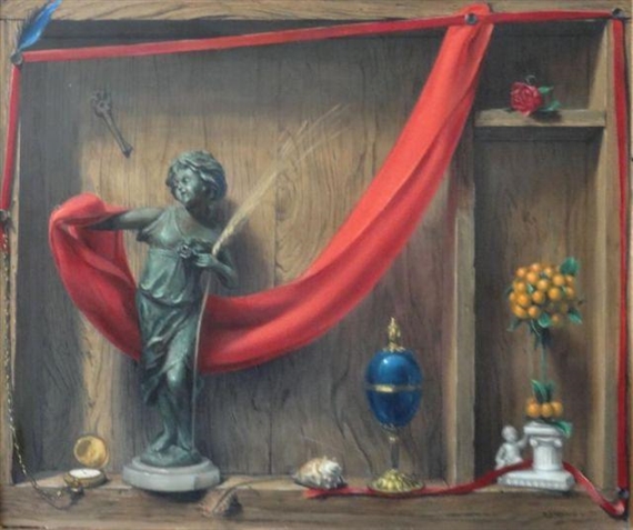 Raymond Whyte | Trompe L'Oeil Still Life (1965) | MutualArt