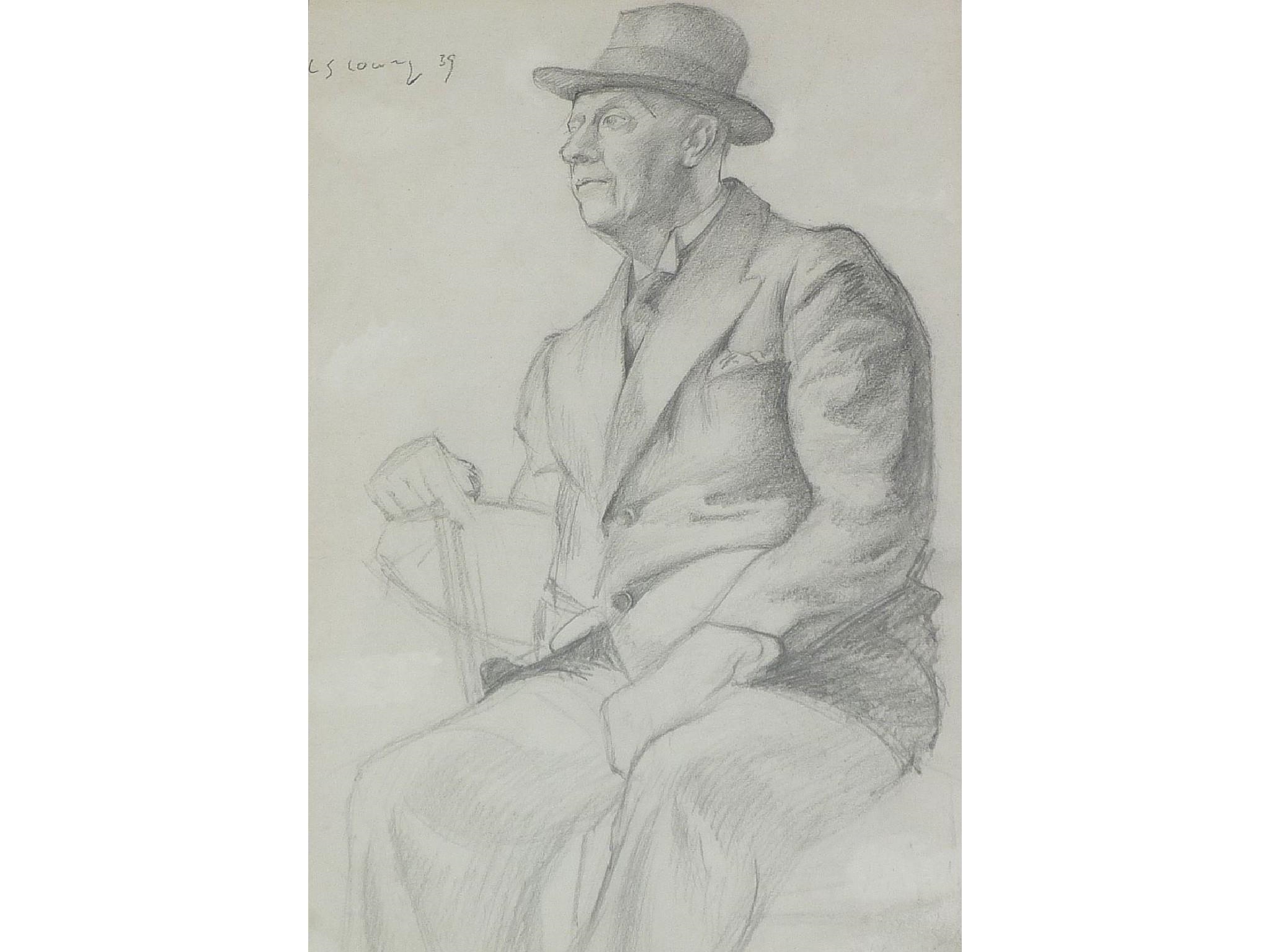 Laurence Stephen Lowry | Self portrait of the artist seated (1939 ...