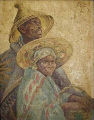 Kent Cottrell | TWO BASUTO HATS | MutualArt