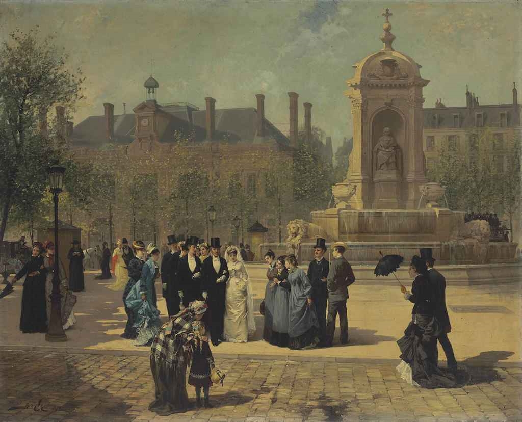 Pierre-Marie Beyle | The Wedding Procession (1879) | MutualArt