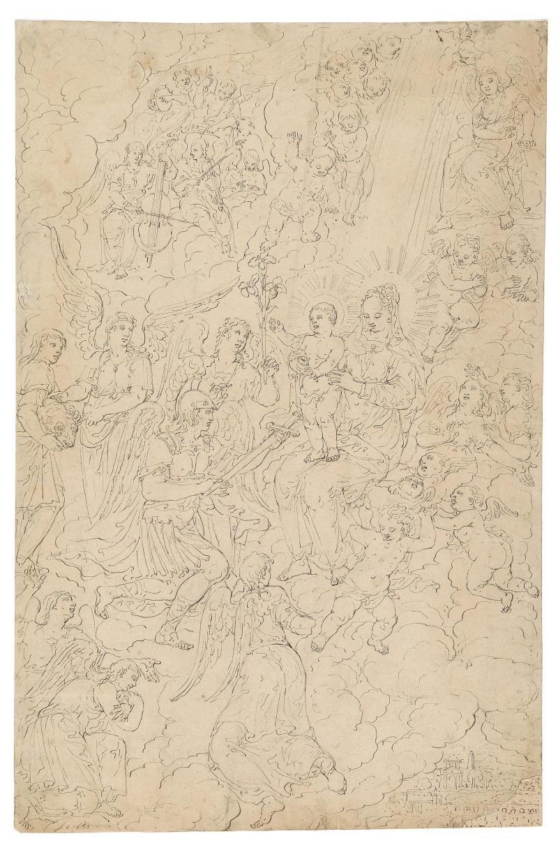 Jean Cousin the Elder | Madonna and Child Venerated by the Archangels ...