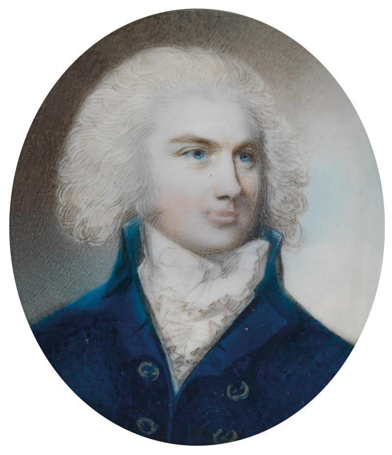 George Engleheart | Portrait of Lieu. Colonel George Collier in a ...