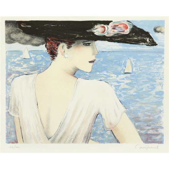 Jean Pierre Cassigneul | PROFIL AU CHAPEAU NOIR (2005) | MutualArt