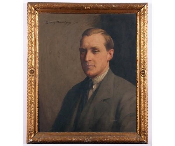 Allan Douglas Davidson | Head and Shoulders Portrait of a Gent (1923 ...