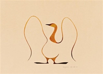 Benjamin Chee Chee | Goose in Flight | MutualArt