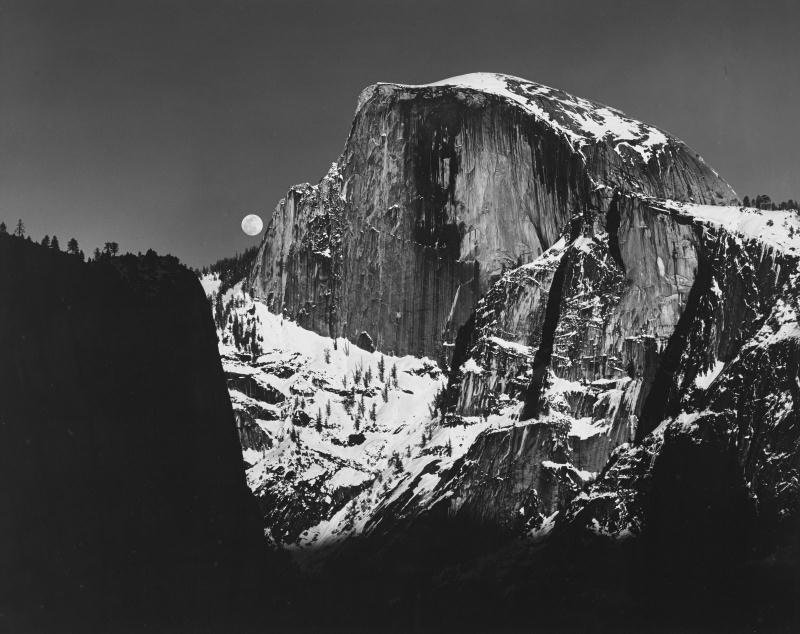 Ansel Adams | Moonrise, Half Dome, Yosemite Valley | MutualArt
