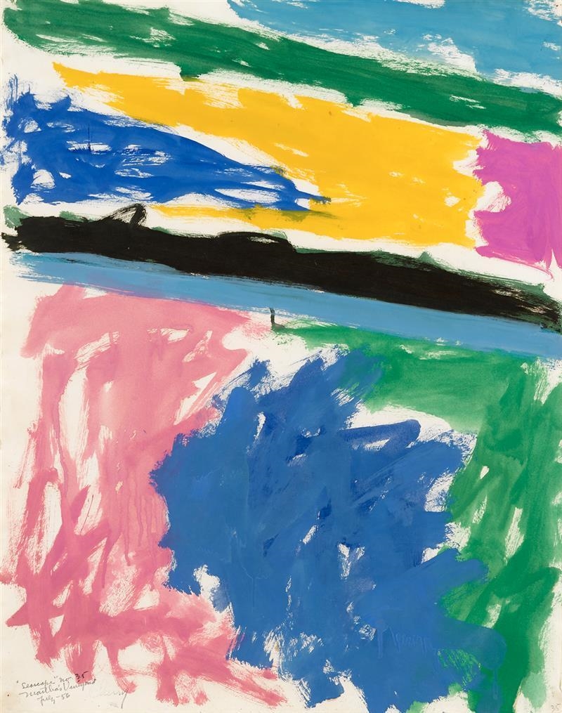 Herman Cherry | Seascape No. 35 Martha's Vineyard (1956) | MutualArt