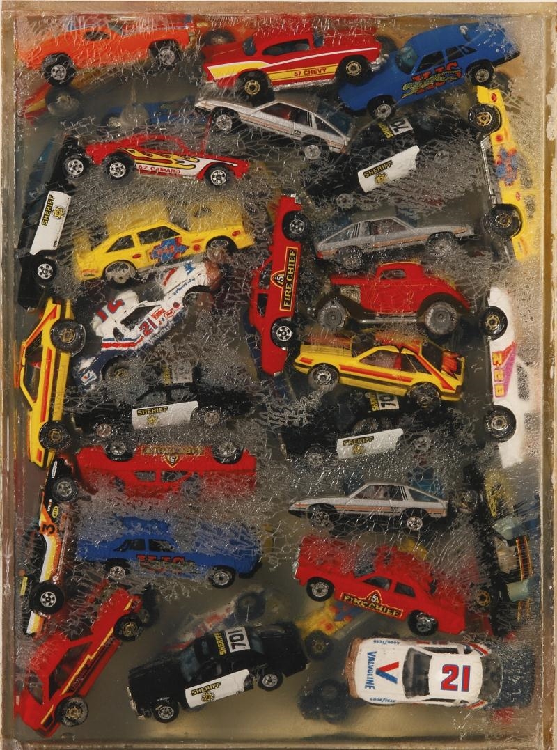 Arman | Car Accumulation (Matchbox Cars) (1985) | MutualArt