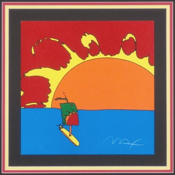 Peter Max | Sunset sailing (1997) | MutualArt