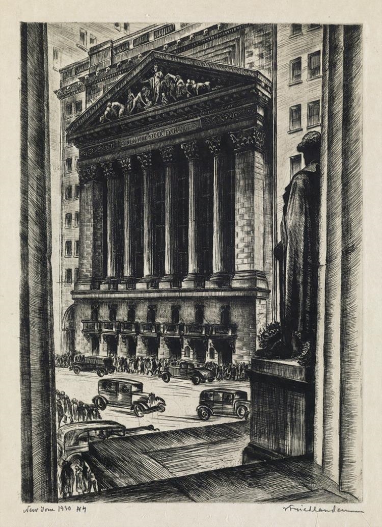 Isac Friedlander | New York Stock Exchange (1930) | MutualArt