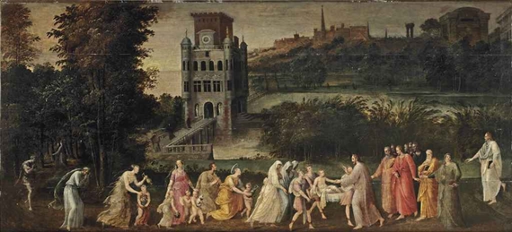 School of Fontainebleau | Christ healing the young man of Nain (ca ...