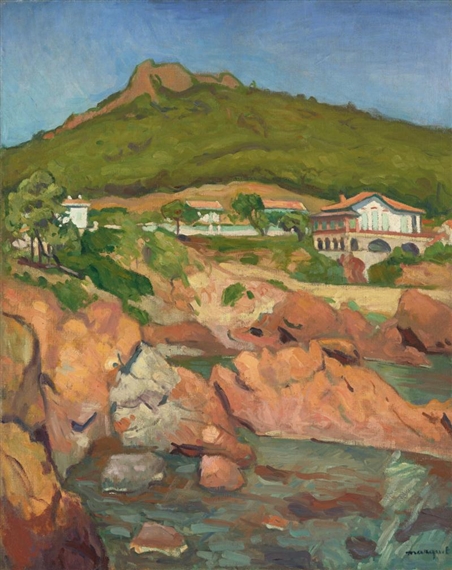 Albert Marquet | VUE D'AGAY, LES ROCHES ROUGES (1905) | MutualArt