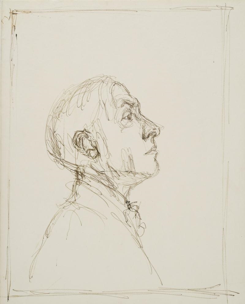 Alberto Giacometti | Portrait de Pierre Reverdy de profil droit (Circa ...
