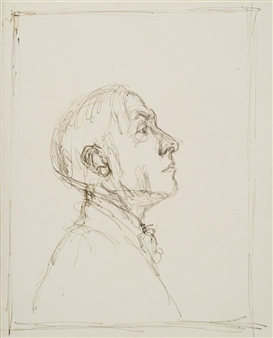 Giacometti Alberto | Portrait de Pierre Reverdy de profil droit (Circa ...