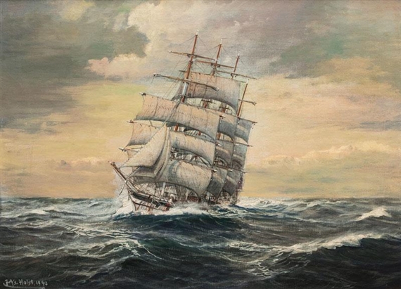 Johannes Holst | Tall Ship (1940) | MutualArt