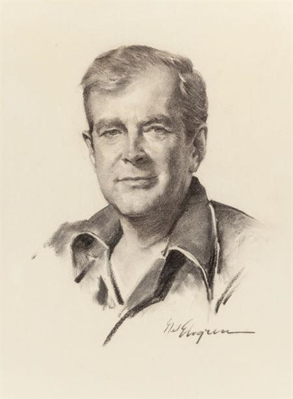 Gil Elvgren | Portrait of Actor Guy Madison | MutualArt