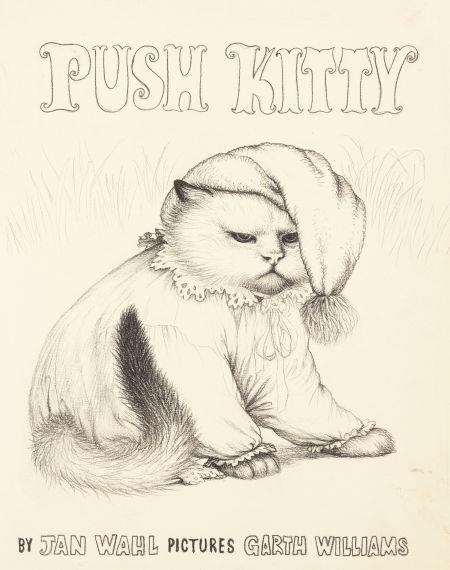 Garth Williams | 5 Works: Push Kitty, original cover artwork; Print ...