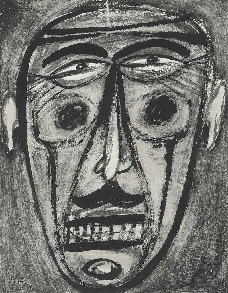 Jean Dubuffet | Portrait d'Homme (1974) | MutualArt