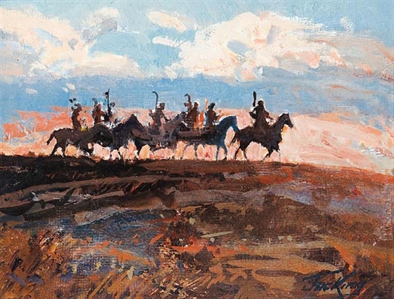 Jack Elmo King | Untitled (The War Party) | MutualArt