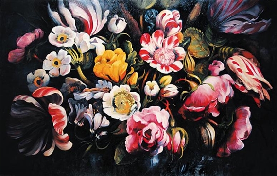 Chris Flodberg | Medieval Painting Flowers (2011) | MutualArt