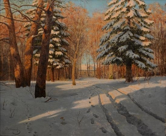 Boris Vasilievich Bessonov | Winter Landscape | MutualArt
