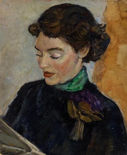 Albert Tucker | Portrait of Molly O'Dea (1937) | MutualArt