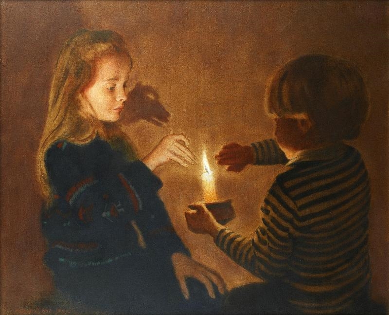 Norman Hepple | Making Shadow Pictures (1984) | MutualArt