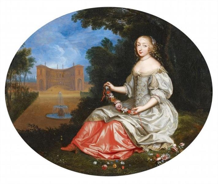 Pierre Mignard | A Lady in a Park Landscape - Mademoiselle Bouthillier ...