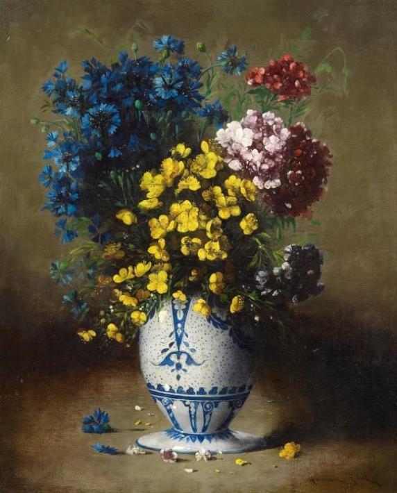 Germain Théodore Ribot | Flower Still Life | MutualArt