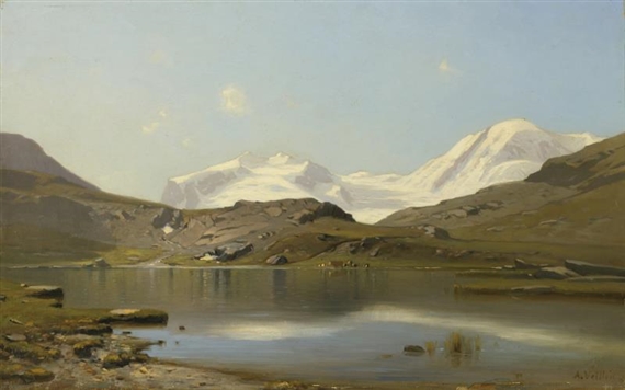 Louis-Auguste Veillon | PAYSAGE DE MONTAGNE | MutualArt