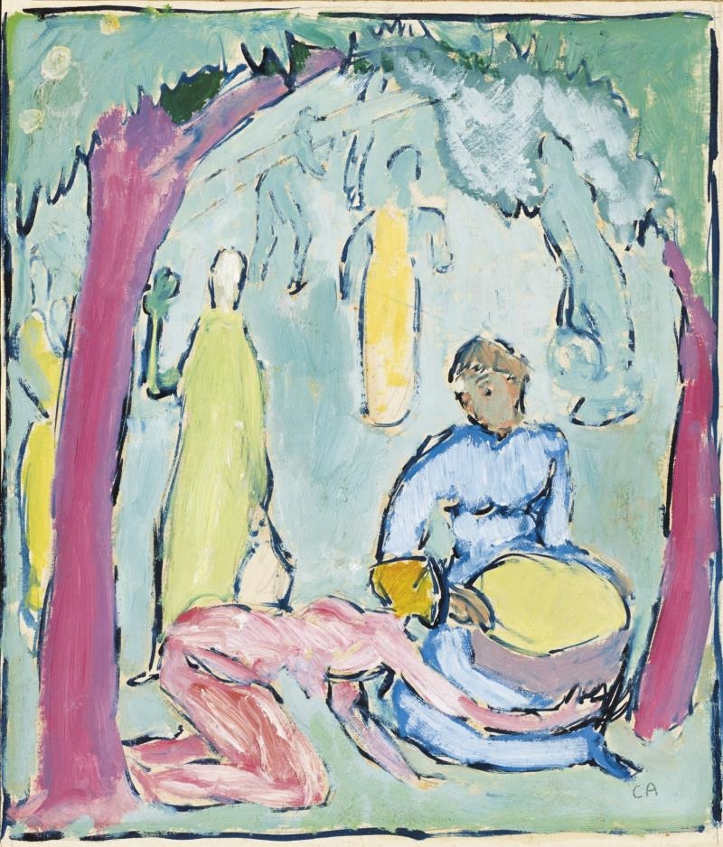 Cuno Amiet | Portrait of a Young Woman (1914) | MutualArt