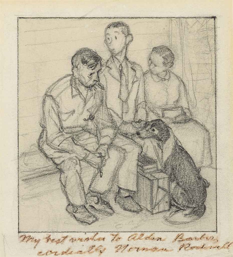 Norman Rockwell | Breaking Home Ties--Study (1954) | MutualArt