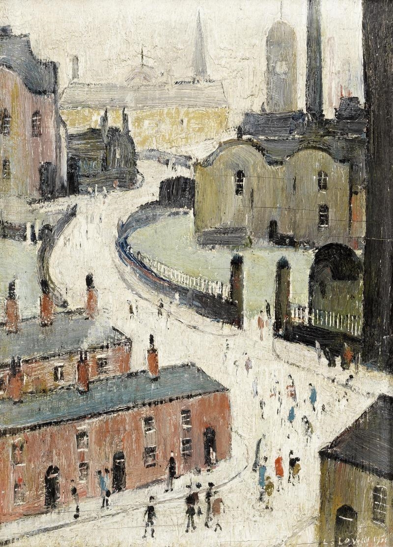 Laurence Stephen Lowry | Industrial Scene (1951) | MutualArt