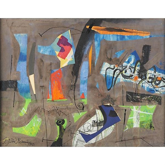 Byron Browne | Untitled (1959) | MutualArt