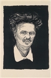 Edvard Munch | August Strindberg (1896) | MutualArt