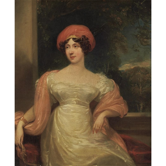 Martin Archer‏ Shee | Portrait of a Young Beauty in a Pink Hat and ...