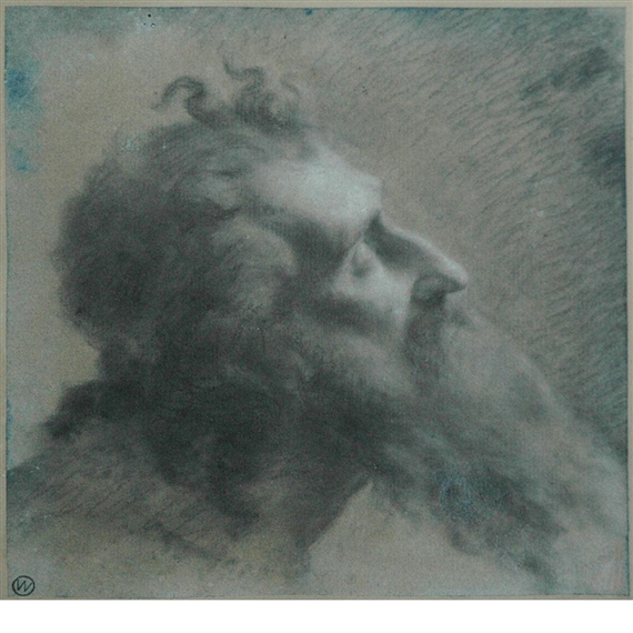 Pierre-Paul Prud'hon | Study for a Head of Moses | MutualArt